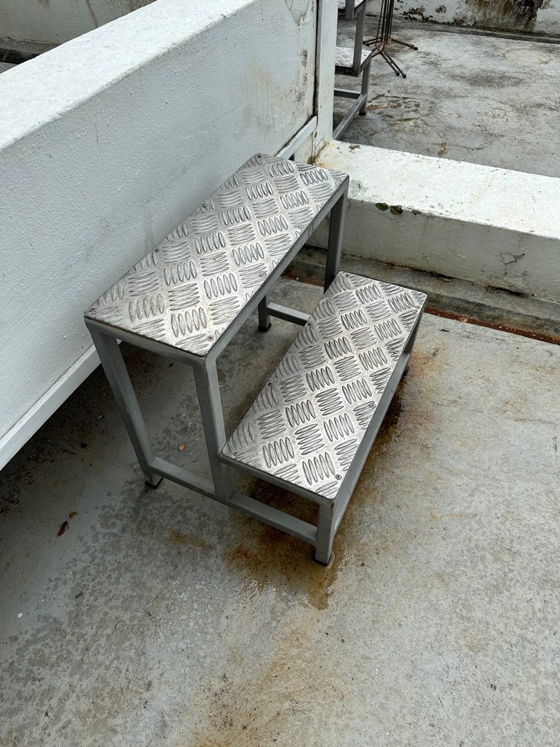 Steel steps, Furniture & Home Living, Outdoor Furniture on Carousell