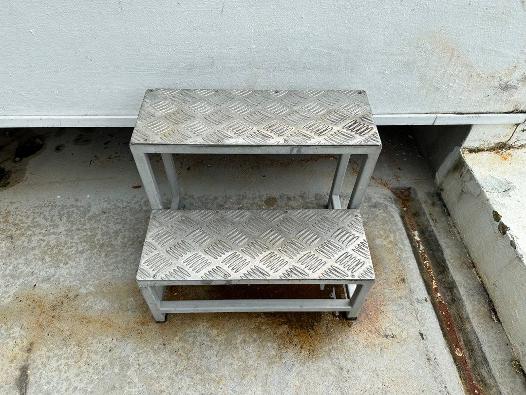 Steel steps, Furniture & Home Living, Outdoor Furniture on Carousell