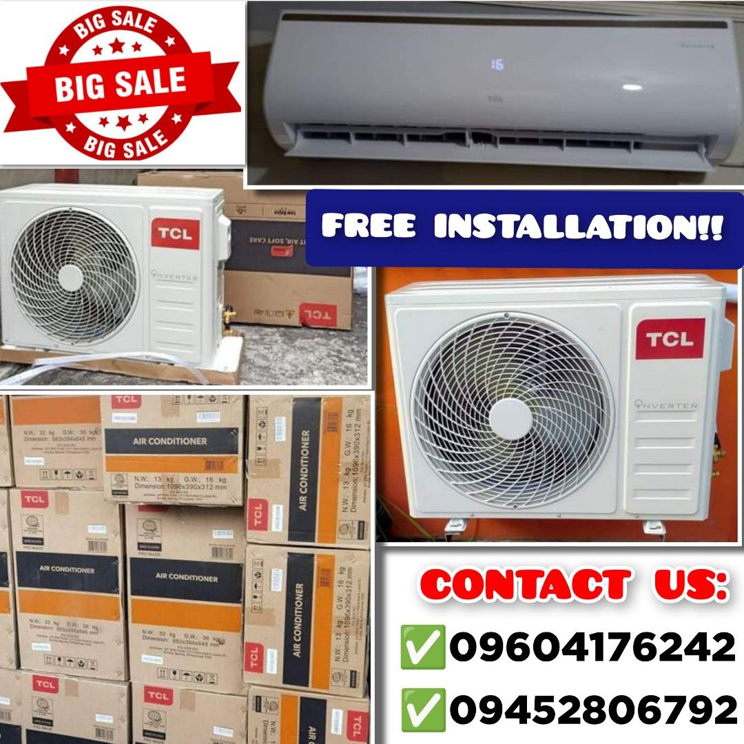 TCL Titan Gold Inverter Split Type Aircon, TV & Home Appliances, Air ...