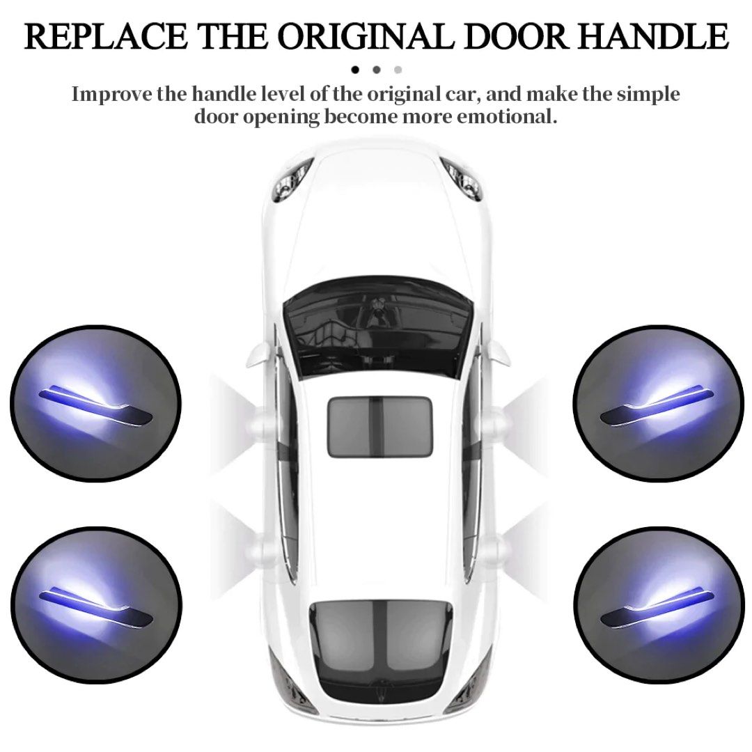 Tesla Model 3 Model Y RGB Auto Present Door Handles (4 Doors), Car ...