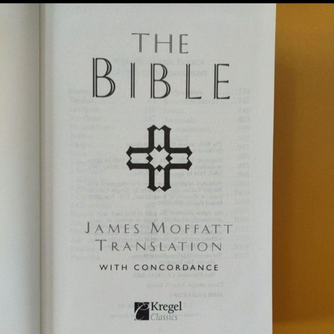 The Bible: James Moffatt Translation : with Concordance, Hobbies & Toys ...
