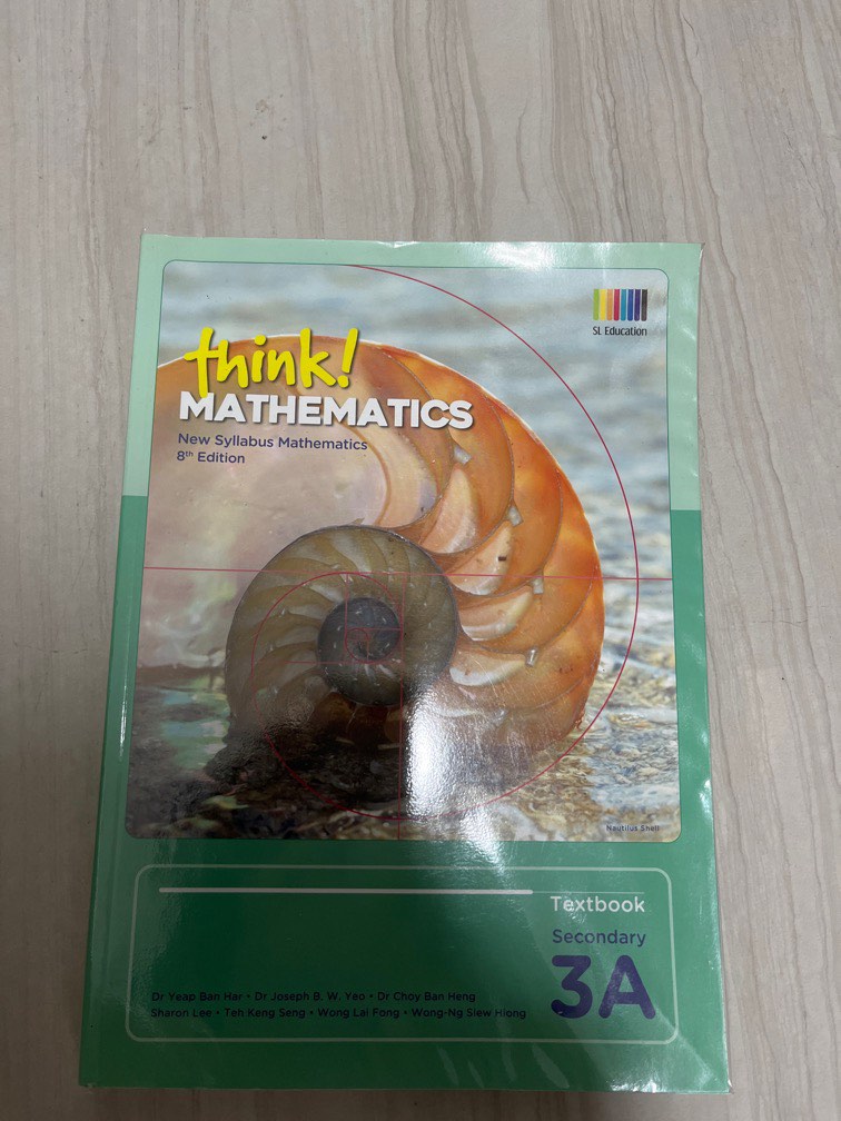 Think! Mathematics Sec 3 Textbook, Hobbies & Toys, Books & Magazines ...