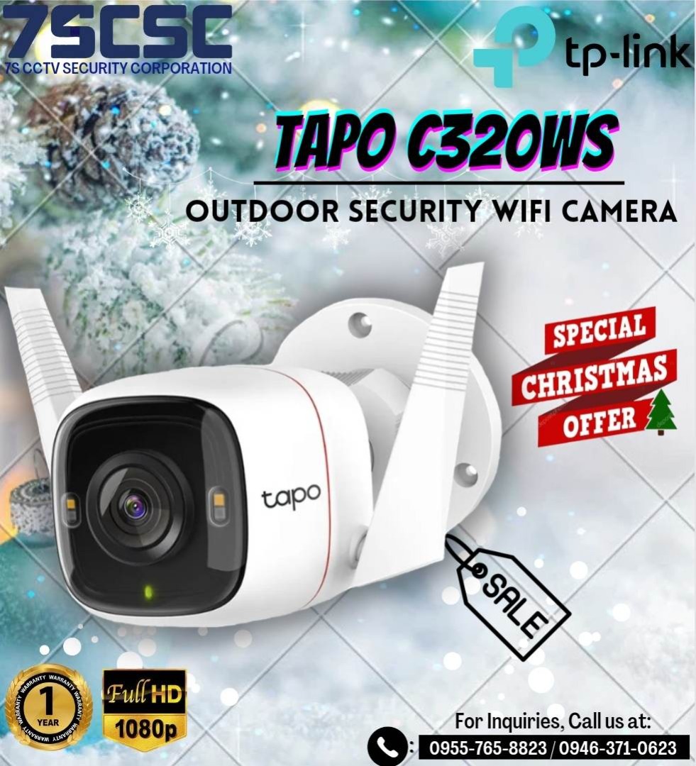 TP-LINK Tapo C320WS, Outdoor Security Wi-Fi Camera, Furniture & Home ...