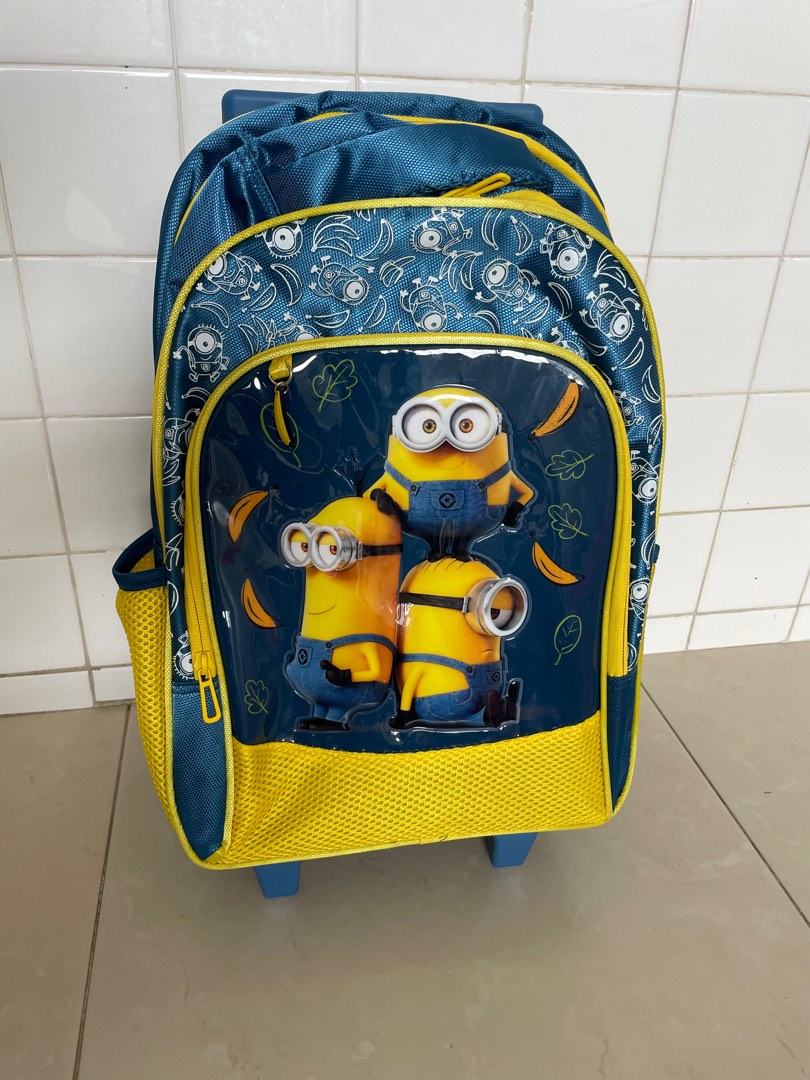 Trolley backpack Minion-themed, Babies & Kids, Babies & Kids Fashion on ...