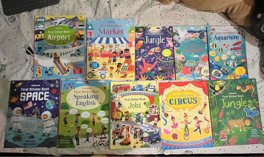 Usborne Sticker Books (11 books), Hobbies & Toys, Books & Magazines ...