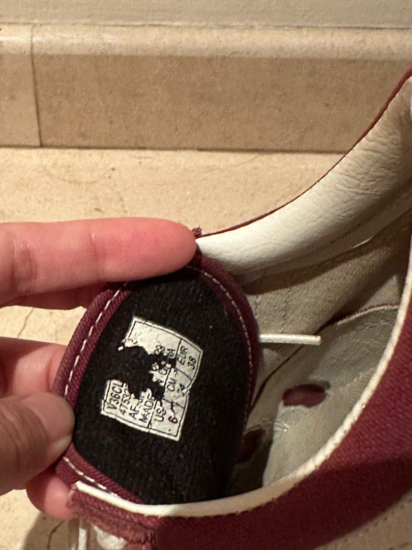 Vans Maroon Shoes, Women's Fashion, Footwear, Sneakers on Carousell