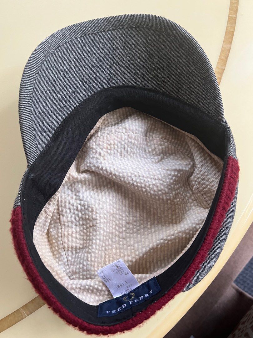Vintage Cap Fred Perry Hats Conductor Denim, Men's Fashion, Watches ...