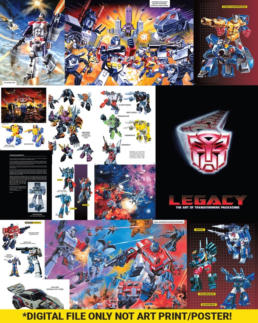 Vintage G1 Transformer catalog artwork poster *DIGITAL copy only ...