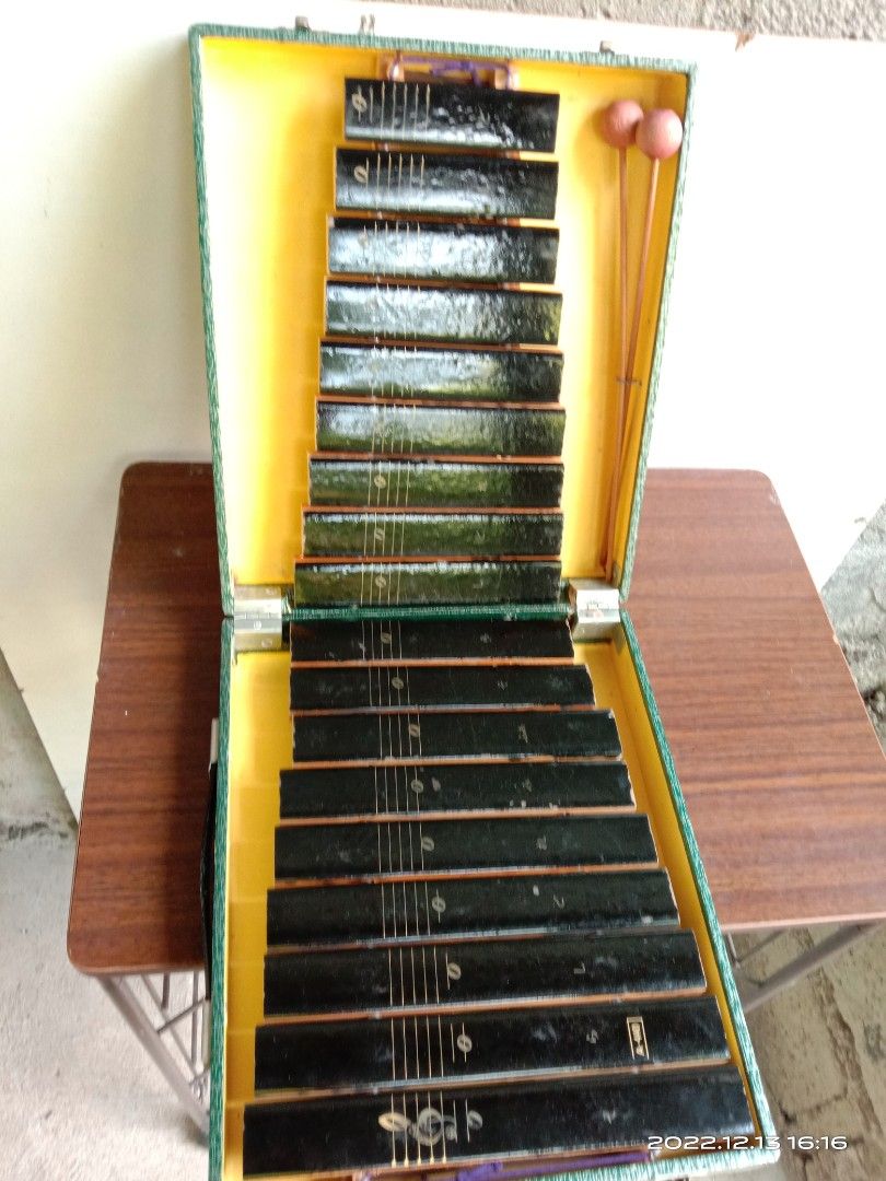 Vintage meyama compact xylophone,Japan made with original case box ...