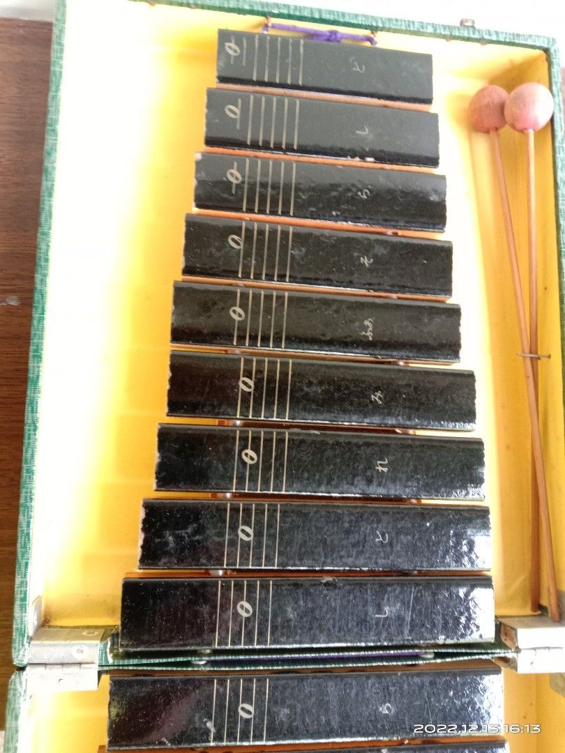 Vintage meyama compact xylophone,Japan made with original case box ...