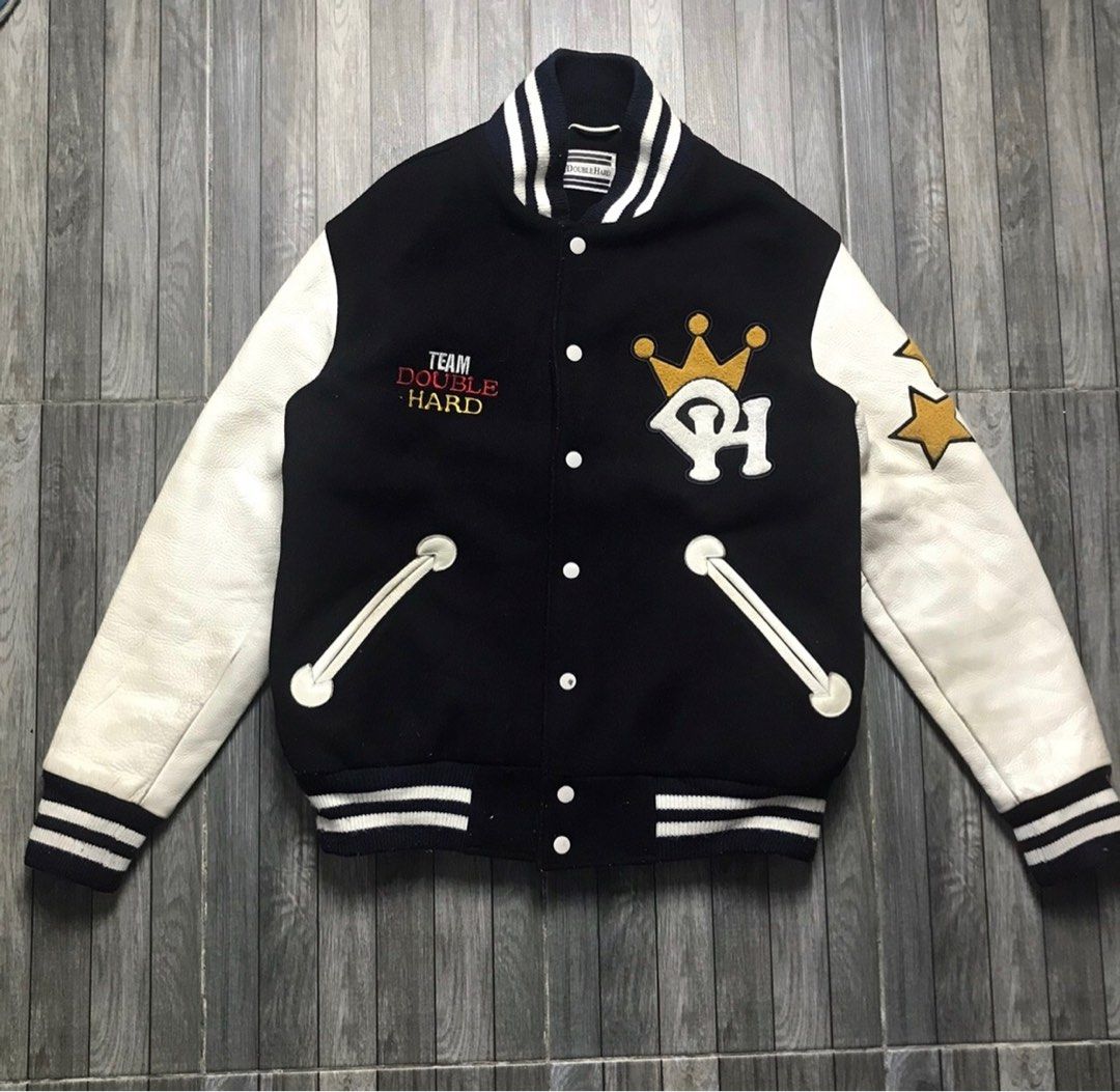 VINTAGE VARSITY LENGAN KULIT ORIGINAL, Men's Fashion, Coats, Jackets ...