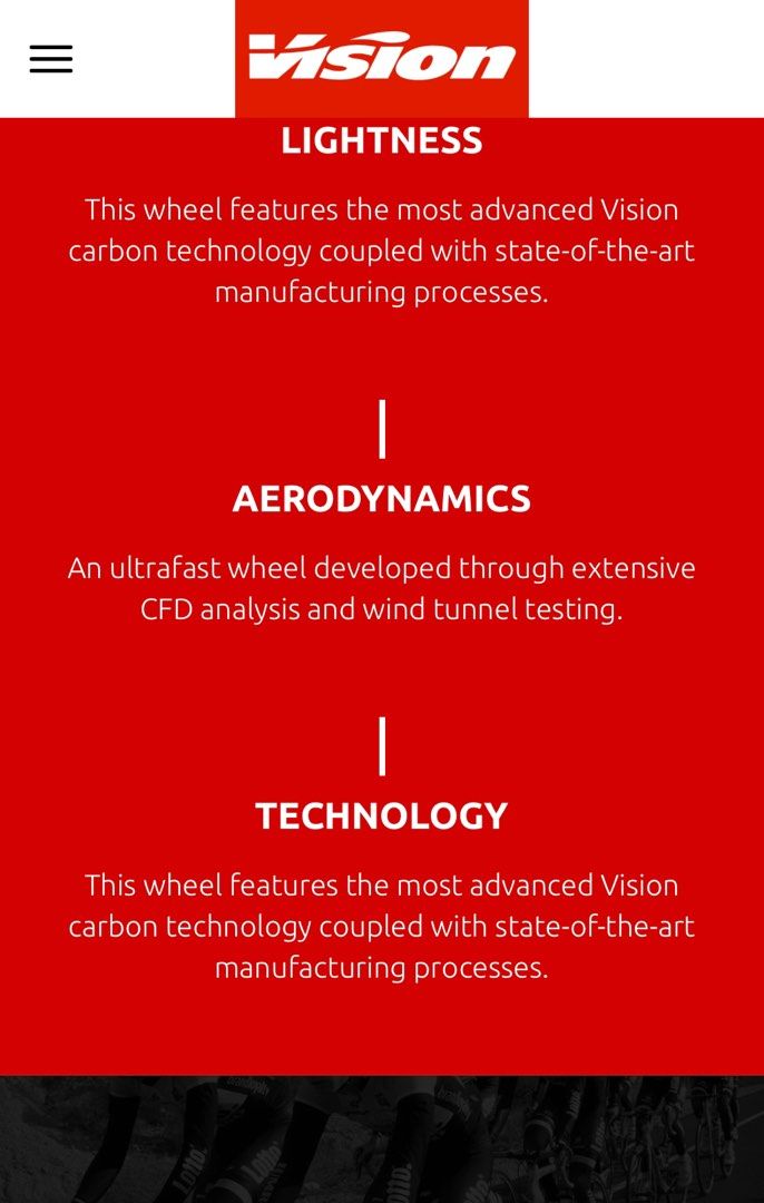 VISION 40SC disc carbon wheel set, Sports Equipment, Bicycles & Parts, Parts & Accessories on ...