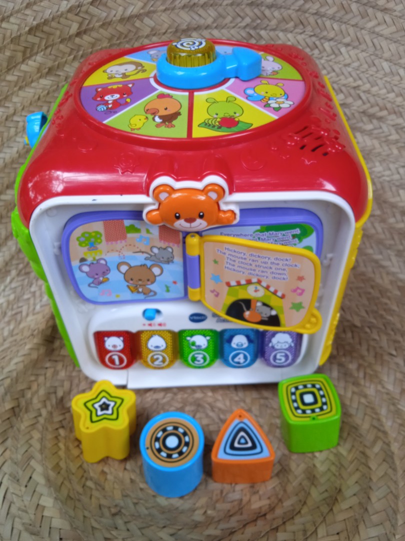 Vtech Sort and Discover Activity Cube, Babies & Kids, Infant Playtime ...