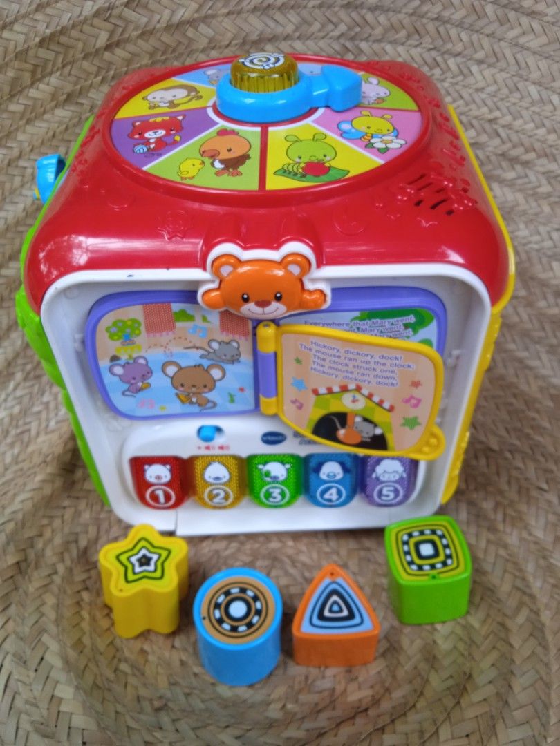Vtech Sort and Discover Activity Cube, Babies & Kids, Infant Playtime ...