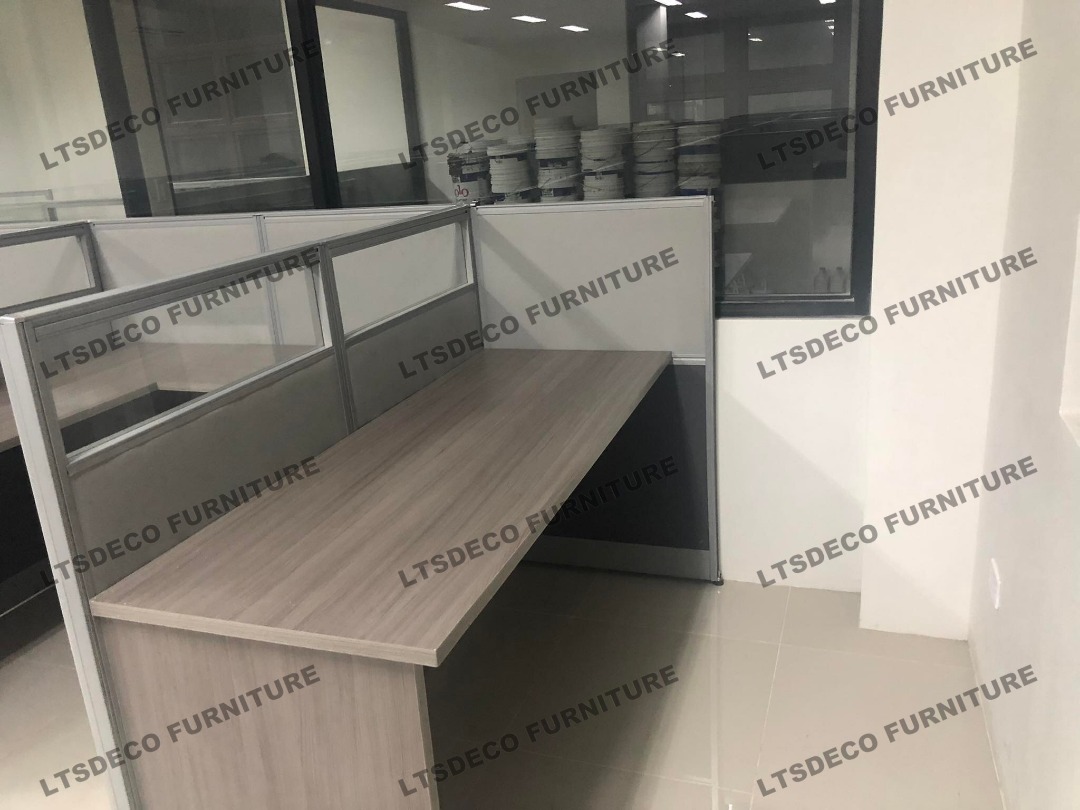 WORKSTATION TABLE LAMINATED OFFICE PARTITION, Furniture & Home Living ...