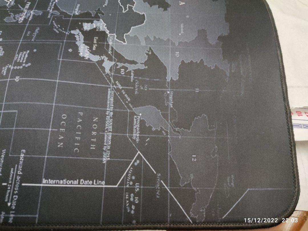 World Map Extended Mousepad 34 x 14 in., Computers & Tech, Parts ...