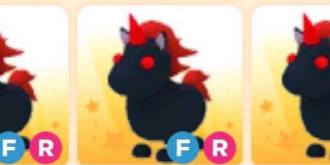 WTS EVIL UNICORN CHEAP ADOPT ME, Video Gaming, Gaming Accessories, In ...