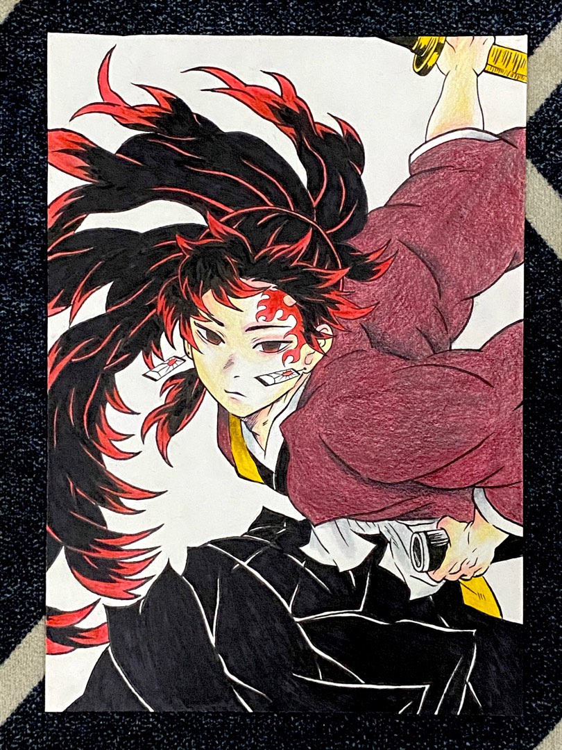 Yoriichi Tsukiguni Drawing (A5), Hobbies & Toys, Stationery & Craft ...