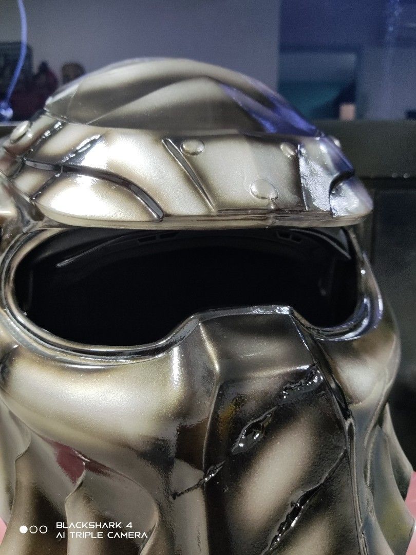 ZEUS predator helmet, Motorcycles, Motorcycle Apparel on Carousell