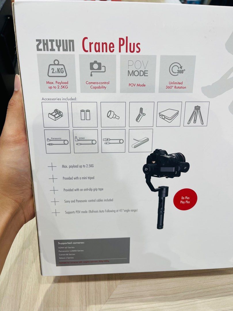 Zhiyun Crane Plus (Gimbal 3-Axis Stabiliser), Photography, Photography ...
