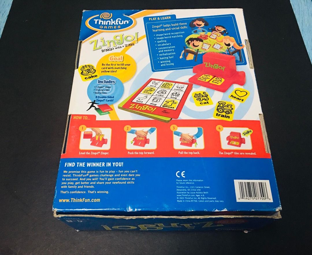 Zingo! Bingo with a Zing, Hobbies & Toys, Toys & Games on Carousell
