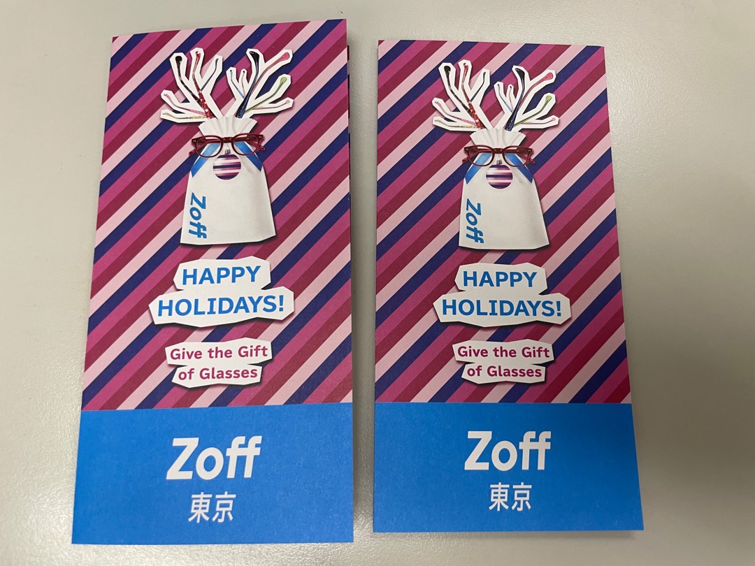 包郵 Zoff 100蚊 現金劵 兩張 02/2023到期, 門票＆禮券, 商店或商場現金券 - Carousell