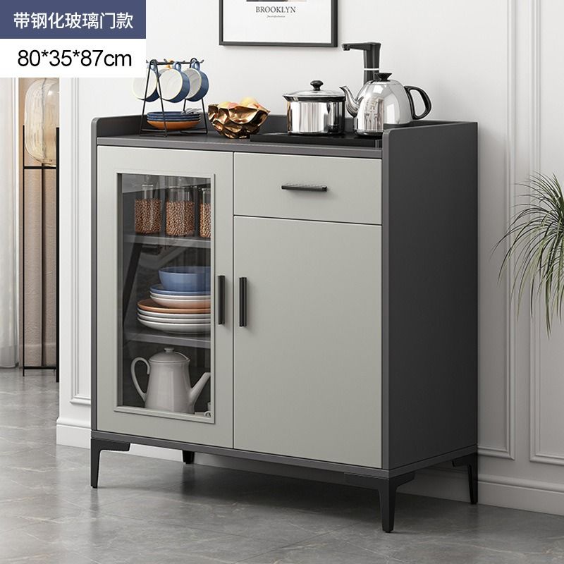 100*35*87cm Grey Kitchen Cabinet**Metal leg** Sideboard Cabinet Free ...