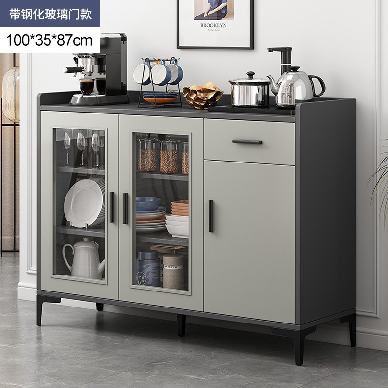 100*35*87cm Grey Kitchen Cabinet**Metal leg** Sideboard Cabinet Free ...