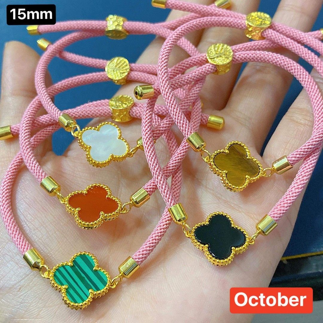 18k Birthmonth Rope VCA 15mm (SEP-DEC), Women's Fashion, Jewelry ...
