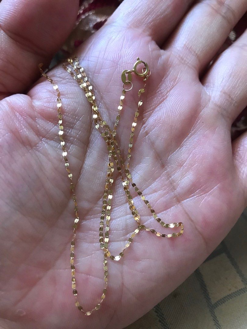 18k dancing chain, Women's Fashion, Jewelry & Organizers, Necklaces on ...