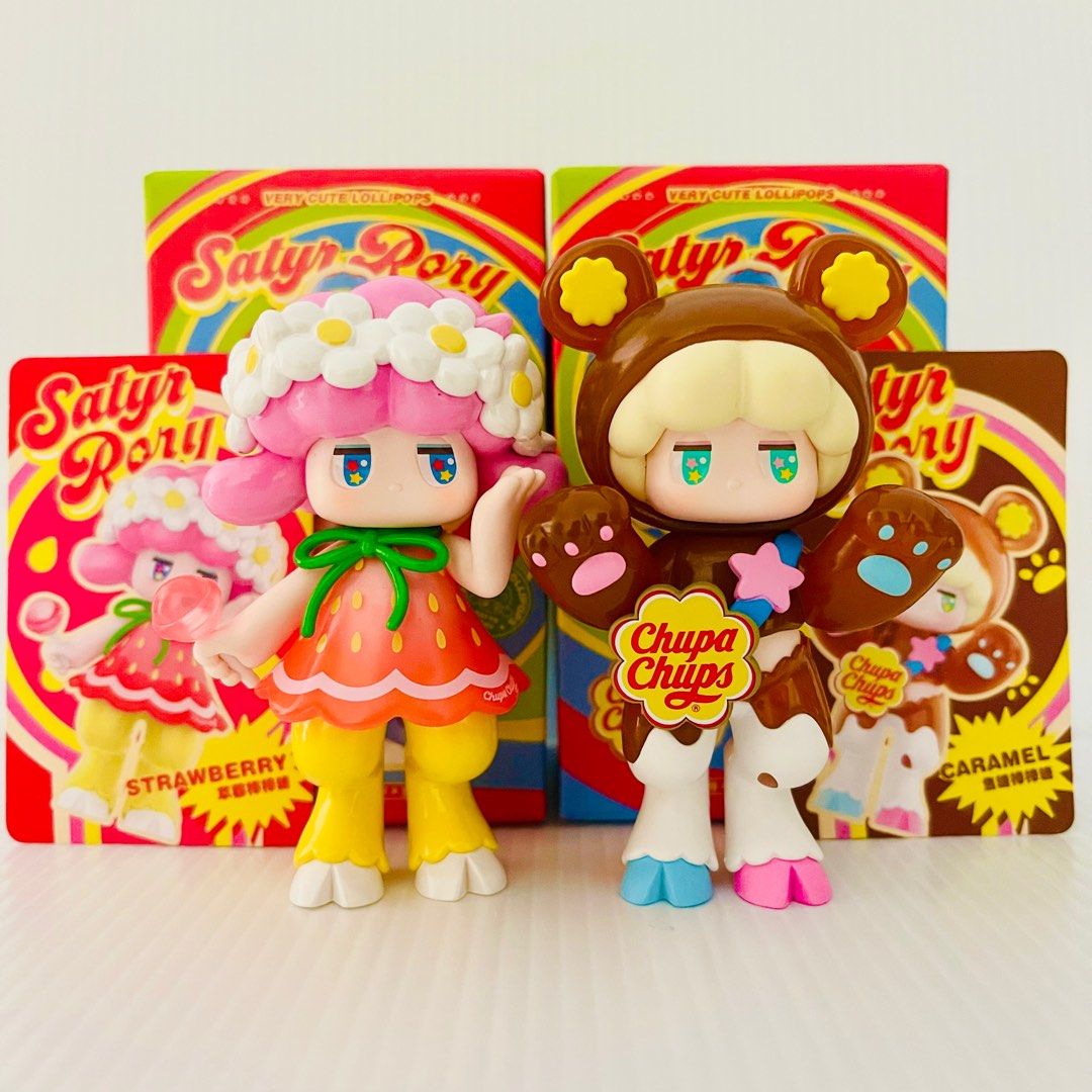 Popmart Satyr Rory Chupa Chups Blind Box Series Strawberry Caramel ...
