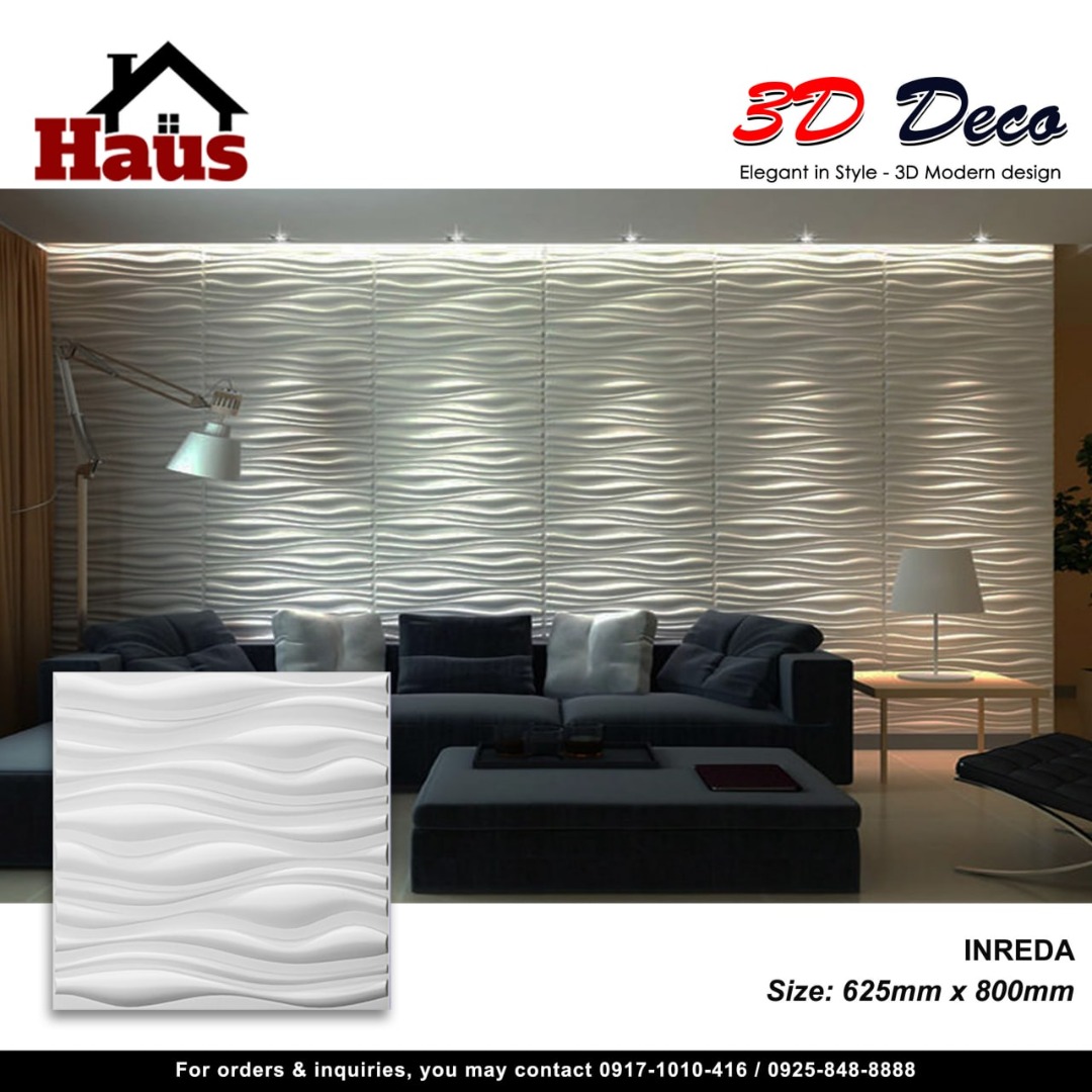 3D Wall Deco Indreda 625mm*800mm, Commercial & Industrial, Construction ...