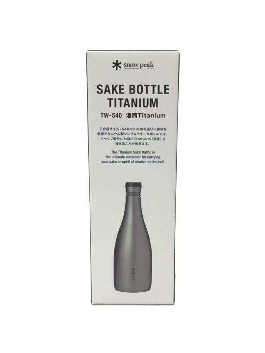 日本露營 雪峰 Snow Peak TW-540 鈦酒瓶 Titanium sake bottle 540ml, 運動產品, 行山及露營 - Carousell