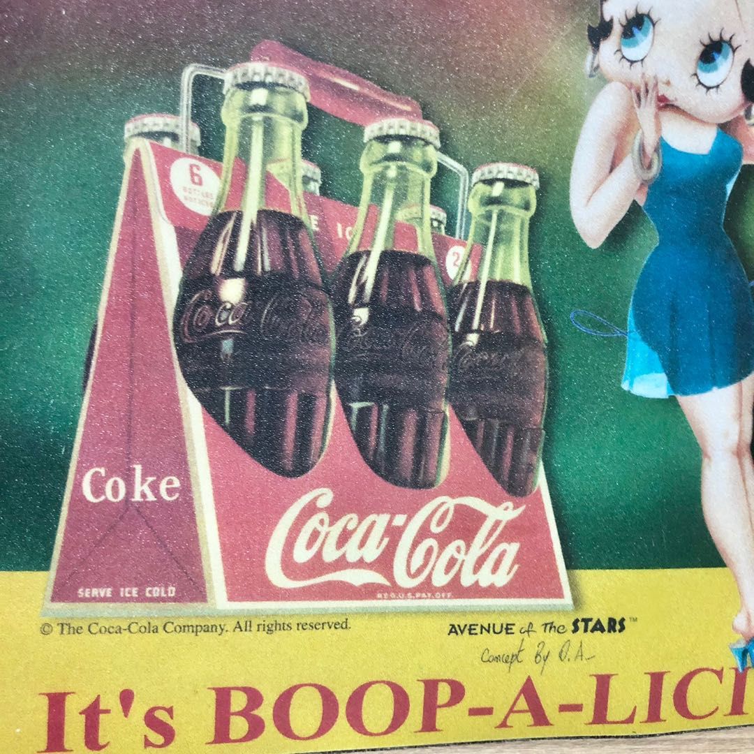 (絕版) 可口可樂 x Betty Boop 滑鼠墊 mouse pad / 復古經典女郎/ Boop-a-licious, 電腦＆科技 ...