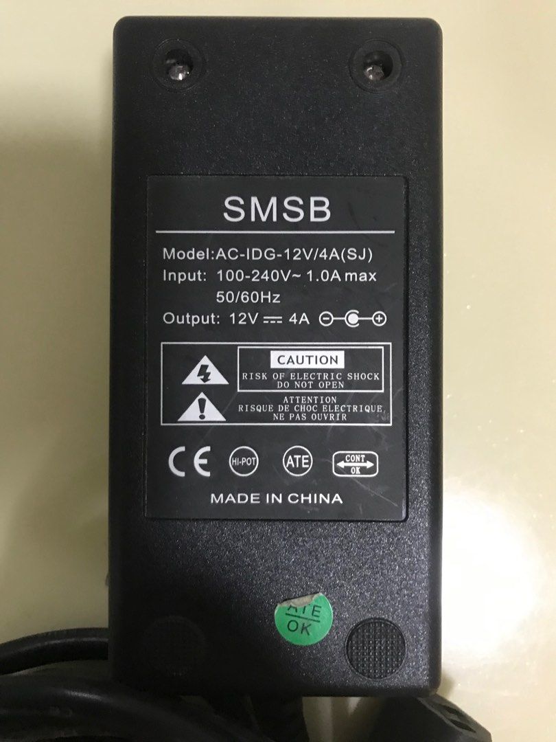 AC Adapter (AC-IDG-12V/4A (SJ)), Computers & Tech, Parts & Accessories ...
