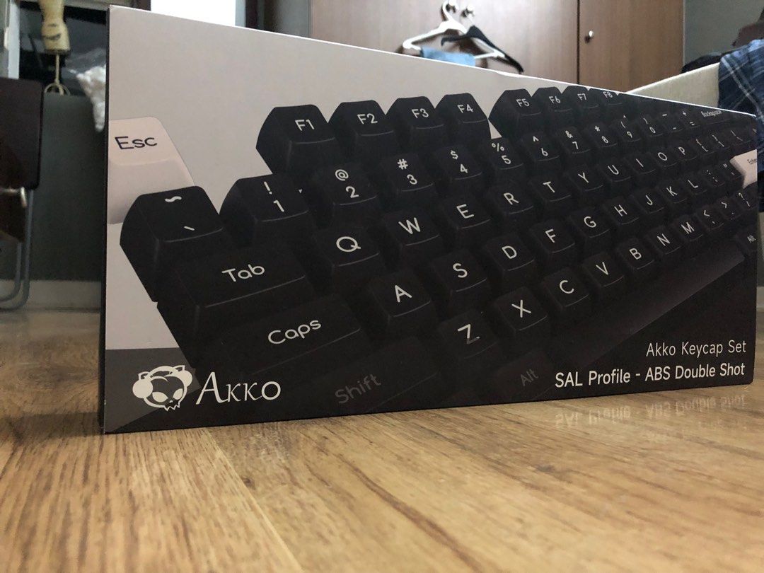AKKO White on Black ABS SAL Keycaps Set, Computers & Tech, Parts ...