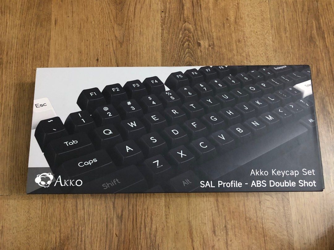 AKKO White on Black ABS SAL Keycaps Set, Computers & Tech, Parts ...