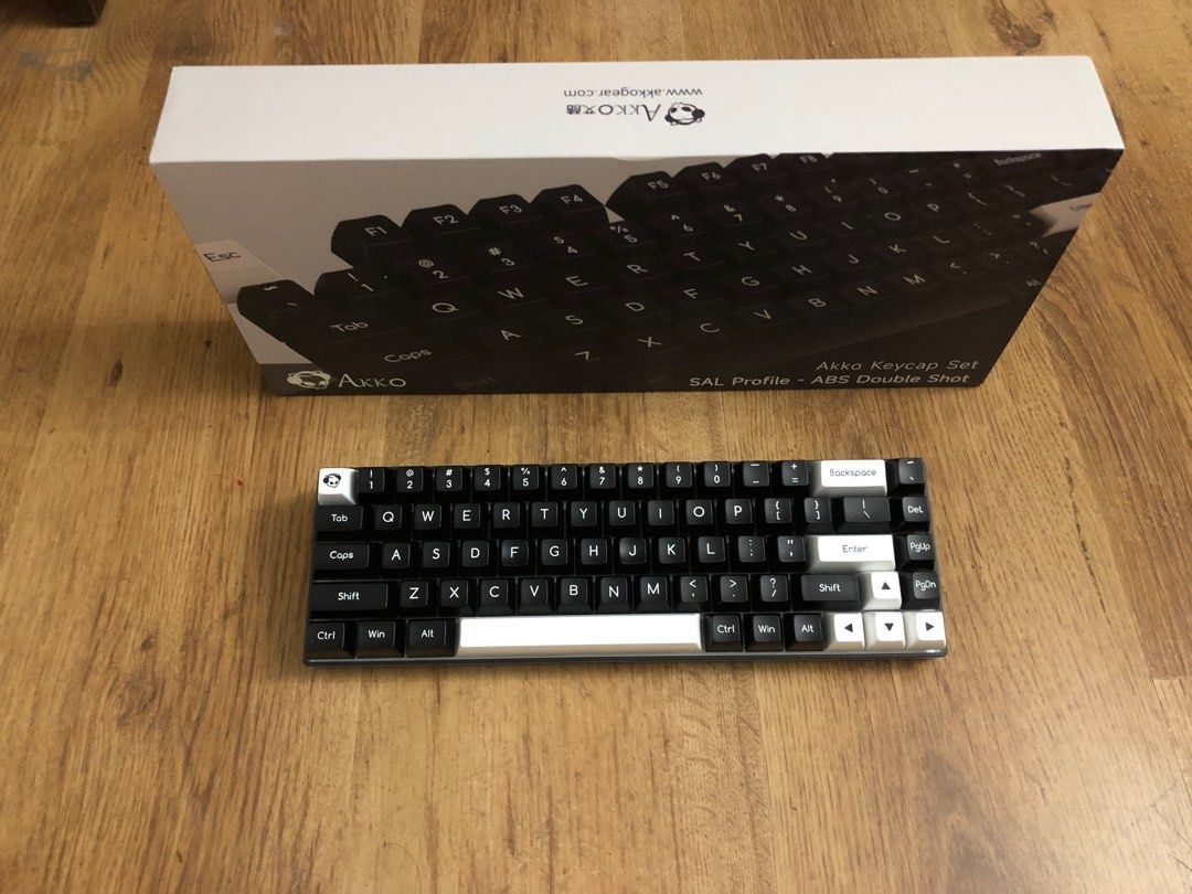 AKKO White on Black ABS SAL Keycaps Set, Computers & Tech, Parts ...
