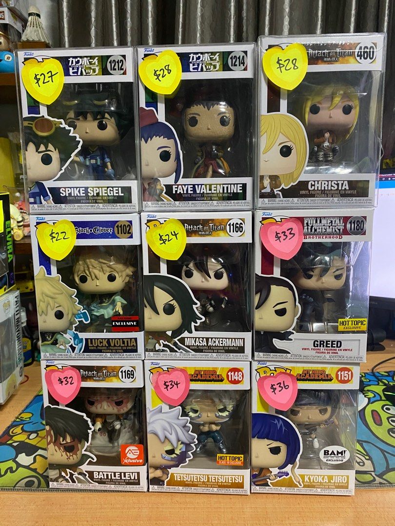 Anime Funko Pop!s - Cowboy Bebop Spike Spiegel | Faye Valentine ...
