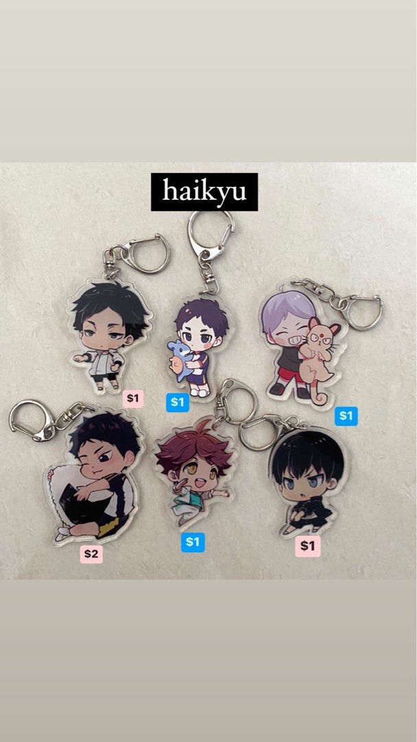 anime merch acrylic keychain badge figurine ( jujutsu kaisen jjk ...