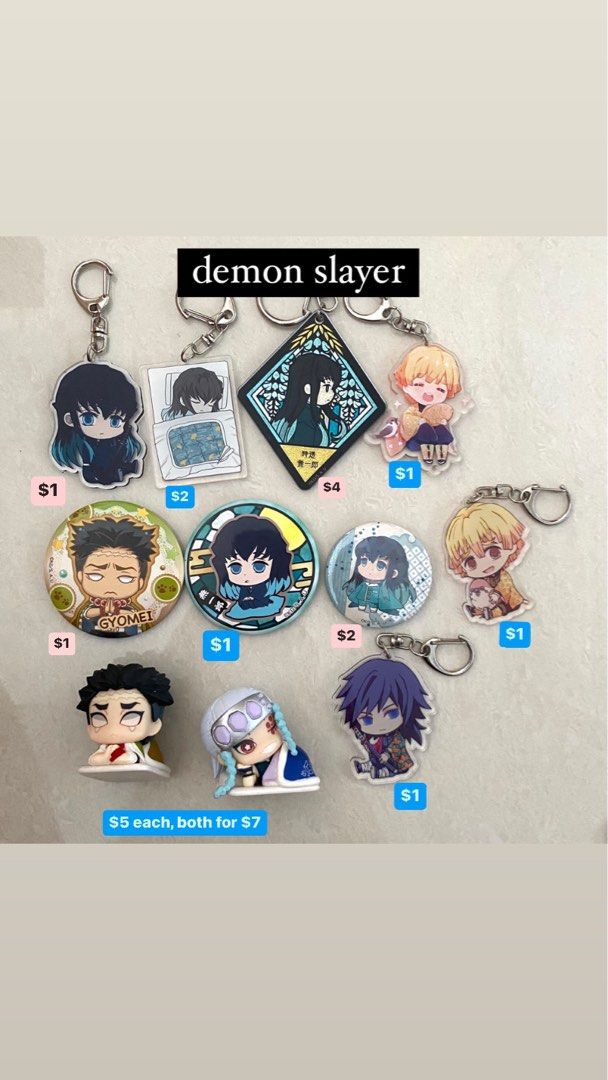 anime merch acrylic keychain badge figurine ( jujutsu kaisen jjk ...