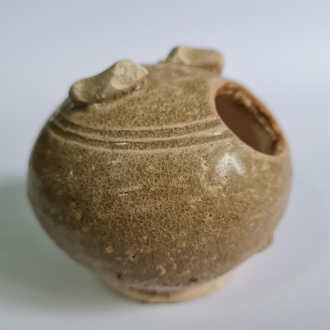 Annamese Lime Pot and Yue Chinese Vase China Antique Ceramic Celadon ...