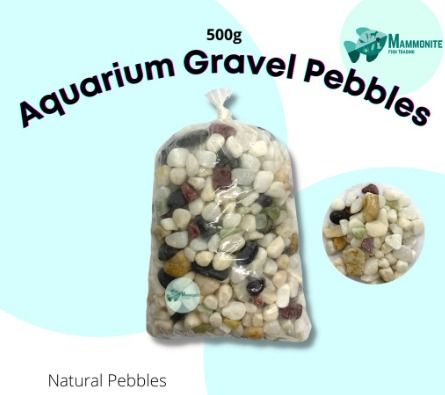 Aquarium Gravel Stone 500 grams Pebbles Colorful for Aquascaping, Pet ...