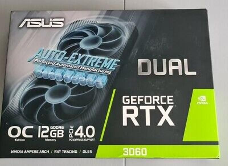 ASUS Dual GeForce RTX 3060 V2 OC Edition 12GB GDDR6, Computers & Tech ...