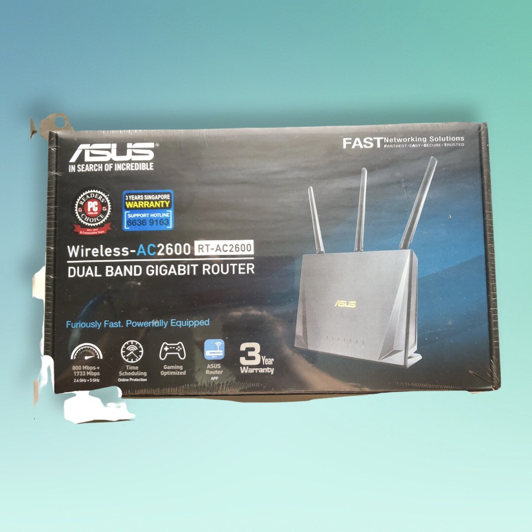 Asus Wireless-AC26 (RT=AC2600) Dual Band Gigabit Router with Singapore ...