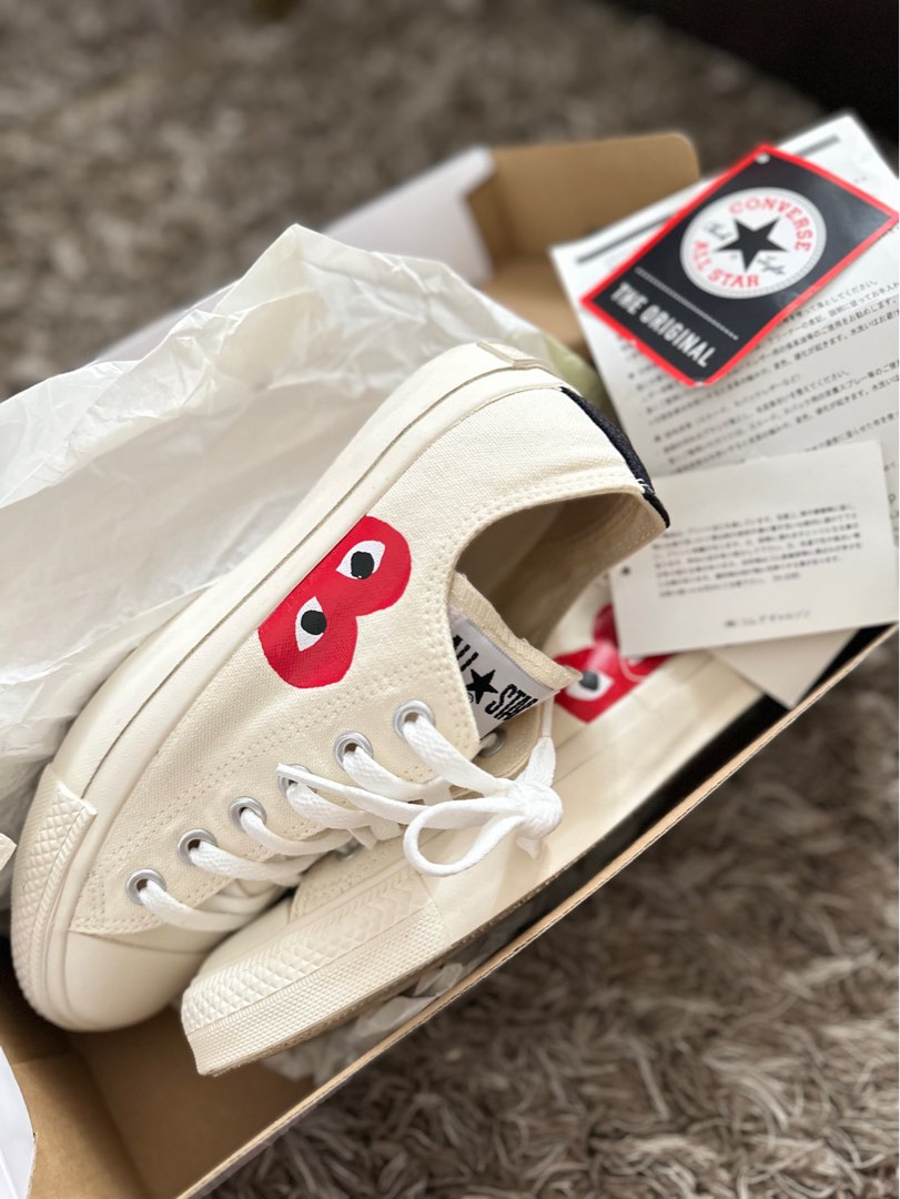 Authentic Converse Play CDG, Luxury, Sneakers & Footwear on Carousell
