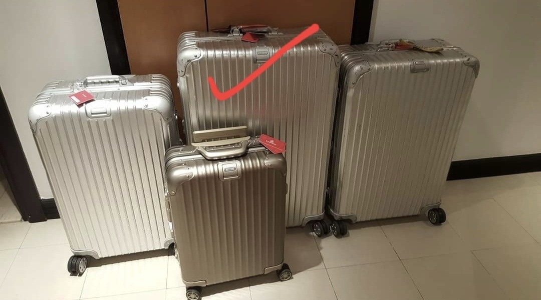 (SOLD) Authentic Rimowa Topas Titanium - Large (Silver), Luxury, Bags ...