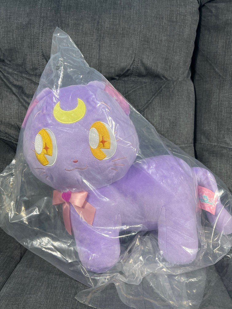 Authentic Toreba sailormoon Luna cat plush toy, Hobbies & Toys, Toys ...