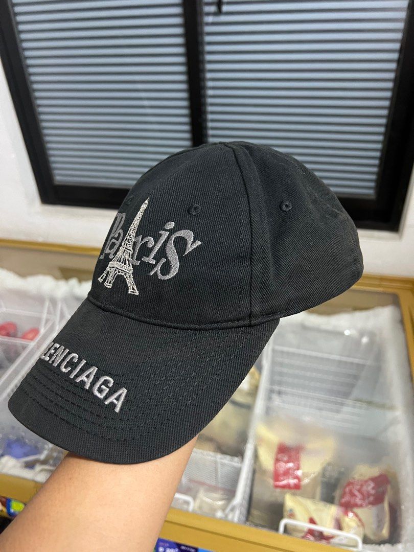 Balenciaga Paris Tower Cap, Luxury, Accessories on Carousell