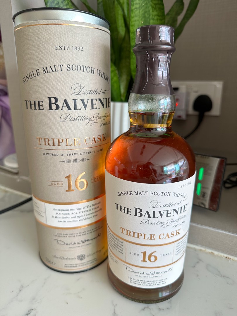 Balvenie 16 Years Triple Cask Scotch Whisky 40% 70cl With Gift Box ...